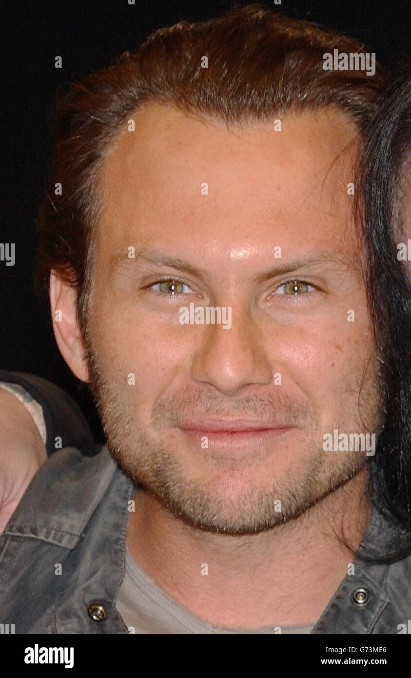 Actor Christian Slater during a photocall marking the first day of ...