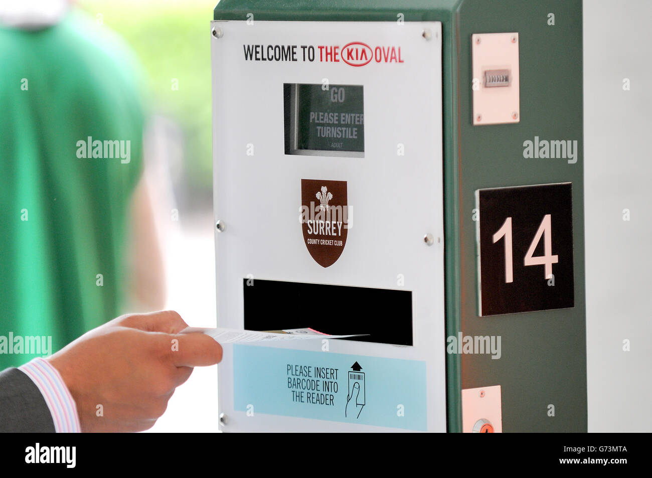 Ticket scanners hi-res stock photography and images - Alamy