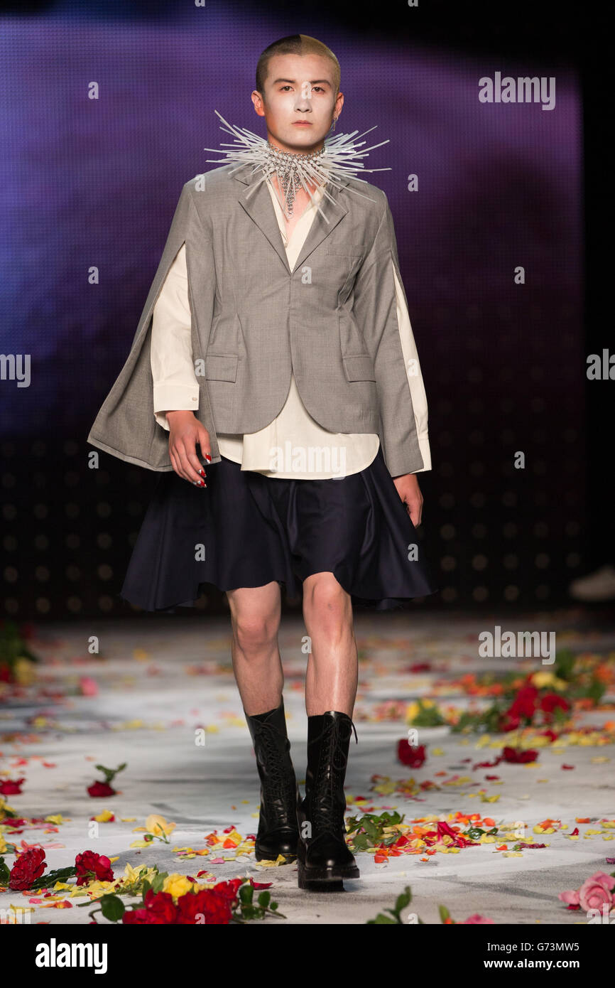10th June 2016, London. Charles Jeffrey Loverly shows his designs as ...
