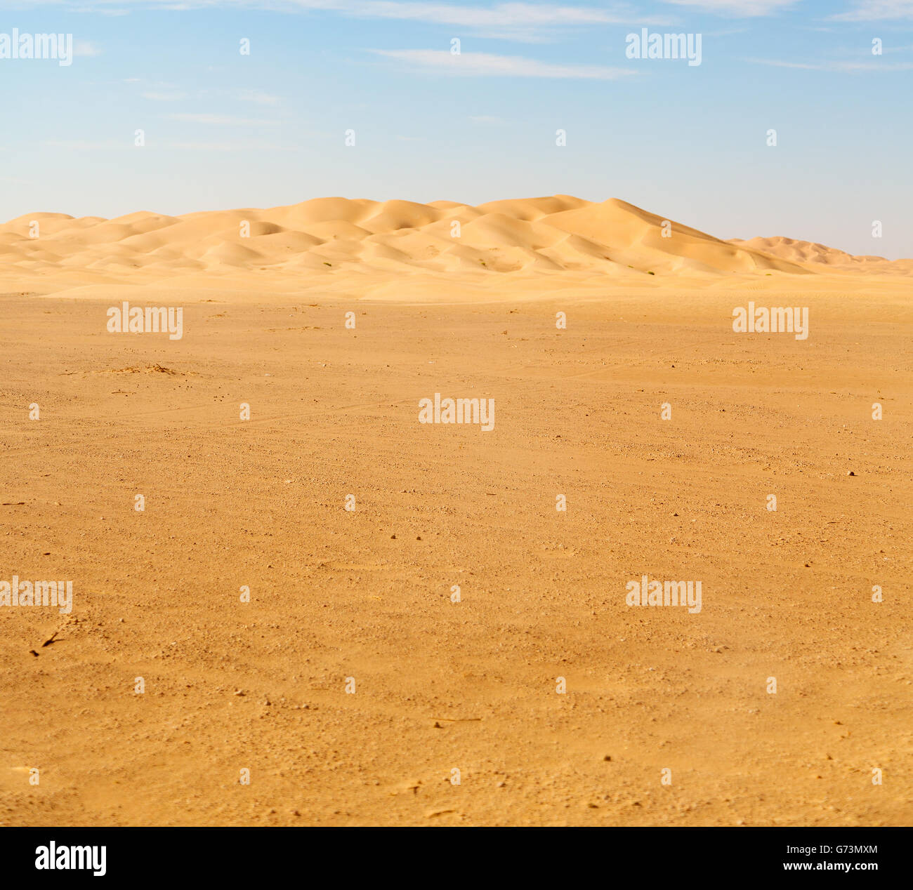 the empty quarter and outdoor sand dune in oman old desert rub al khali ...