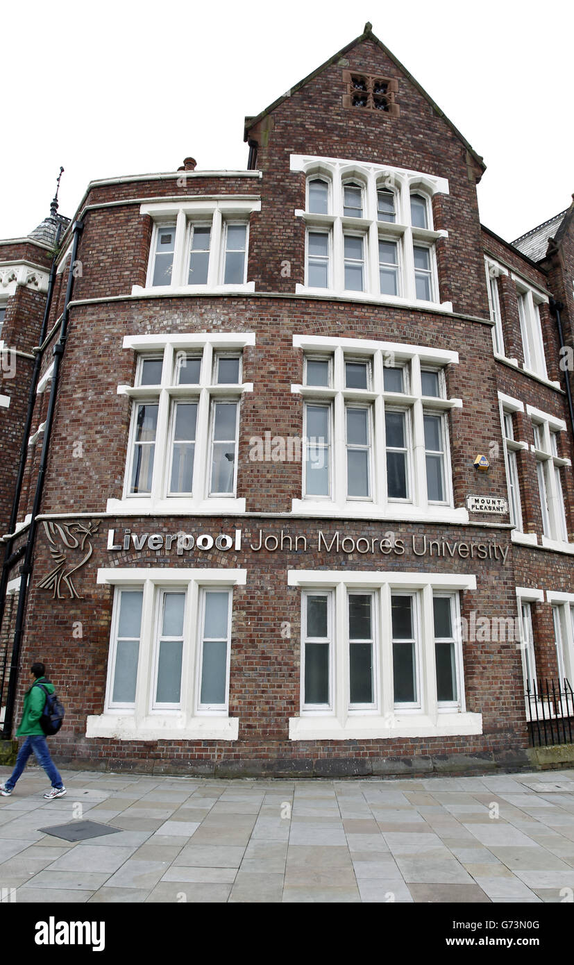 A general view of the Liverpool John Moores University building, in ...