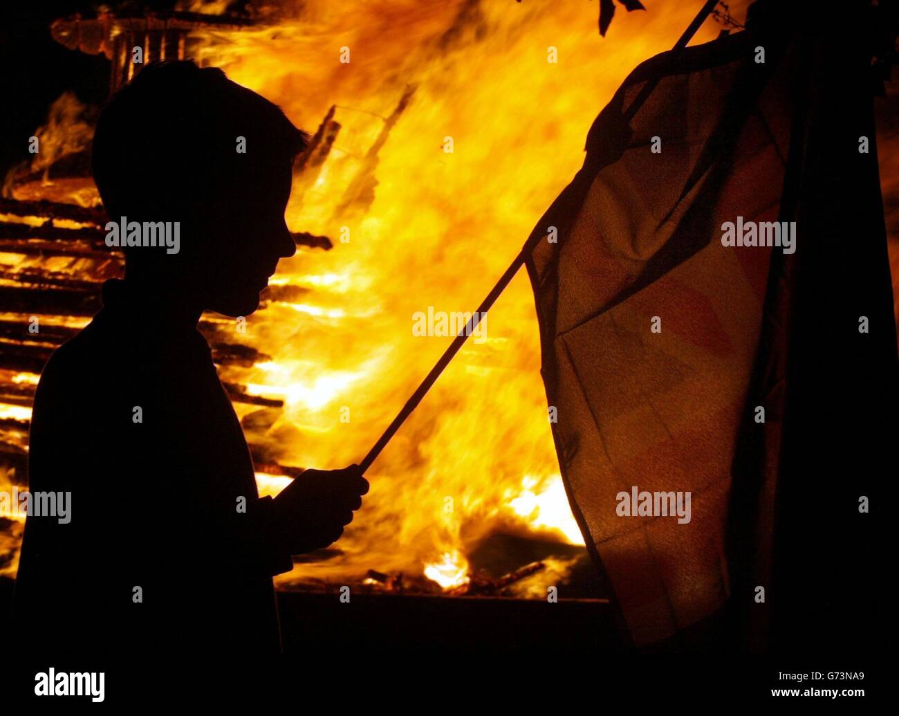 ULSTER Bonfires 1 Stock Photo - Alamy