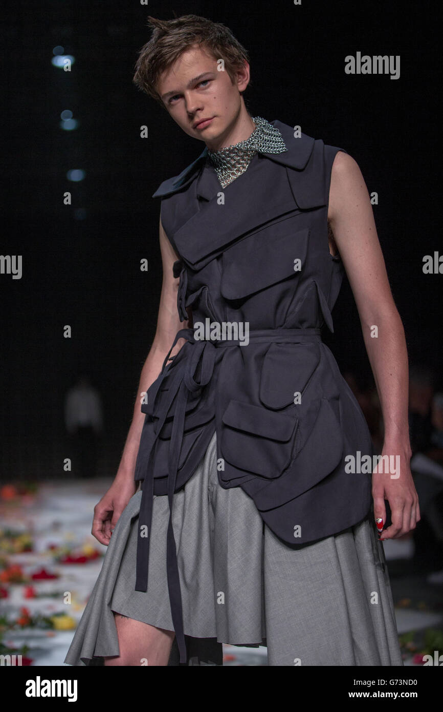 10th June 2016, London. Charles Jeffrey Loverly shows his designs as ...