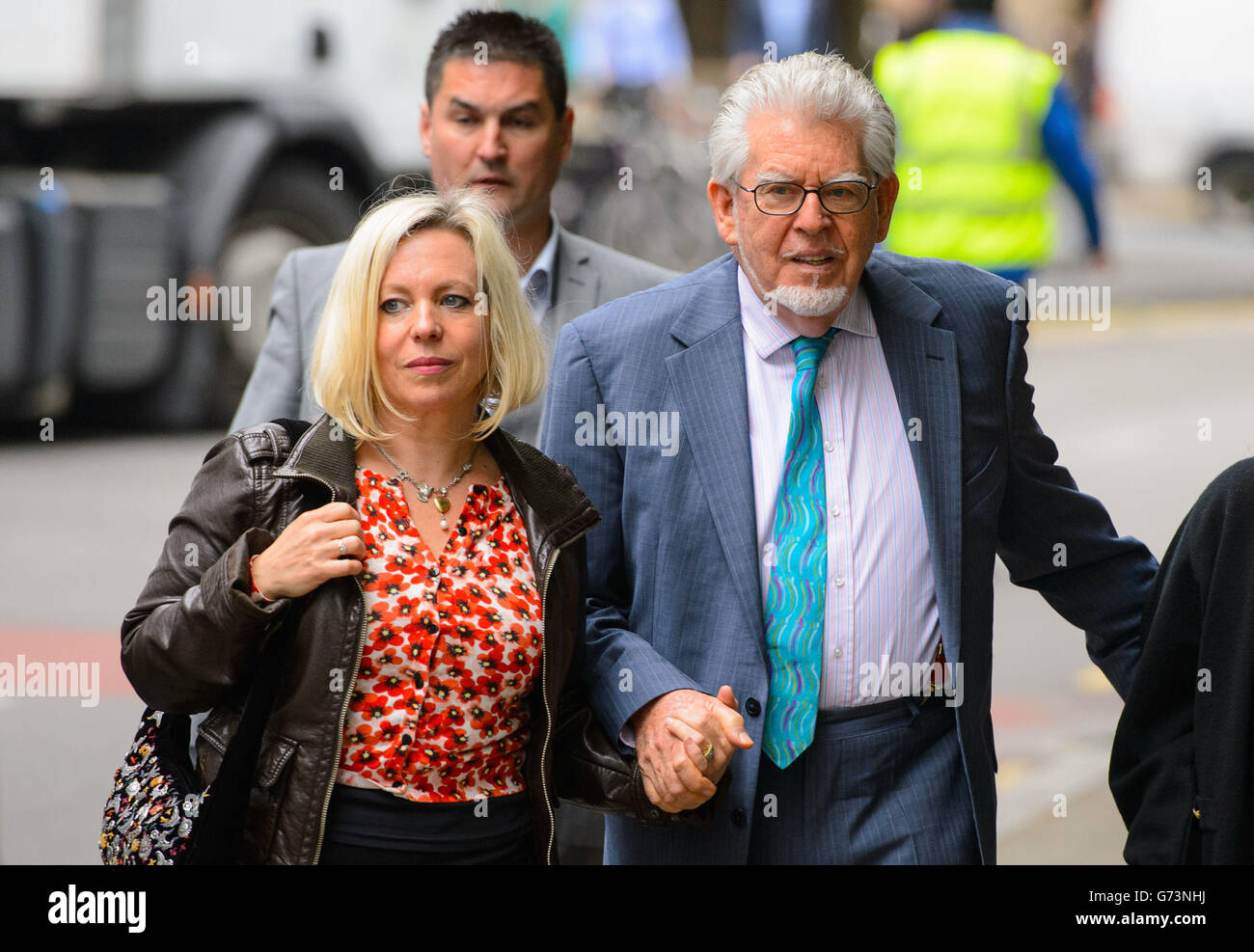 Veteran entertainer Rolf Harris arriving with daughter Bindi at ...
