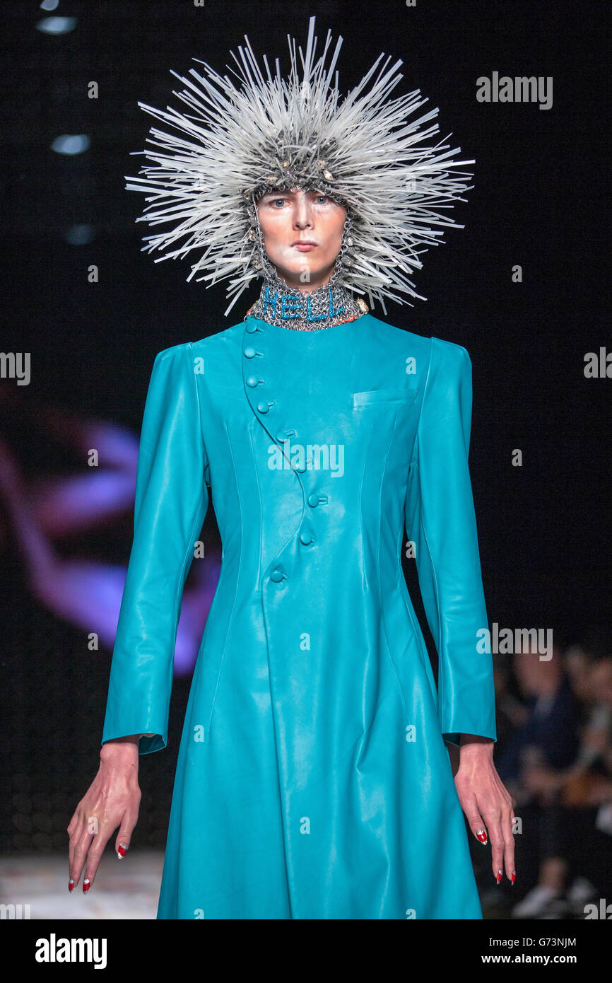 10th June 2016, London. Charles Jeffrey Loverly shows his designs as ...