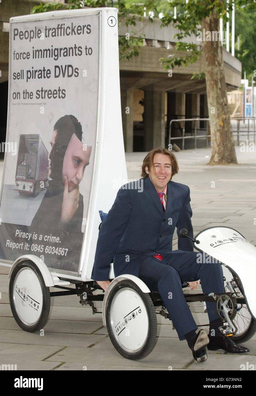 TV and radio presenter Jonathan Ross poses for photographers during a ...