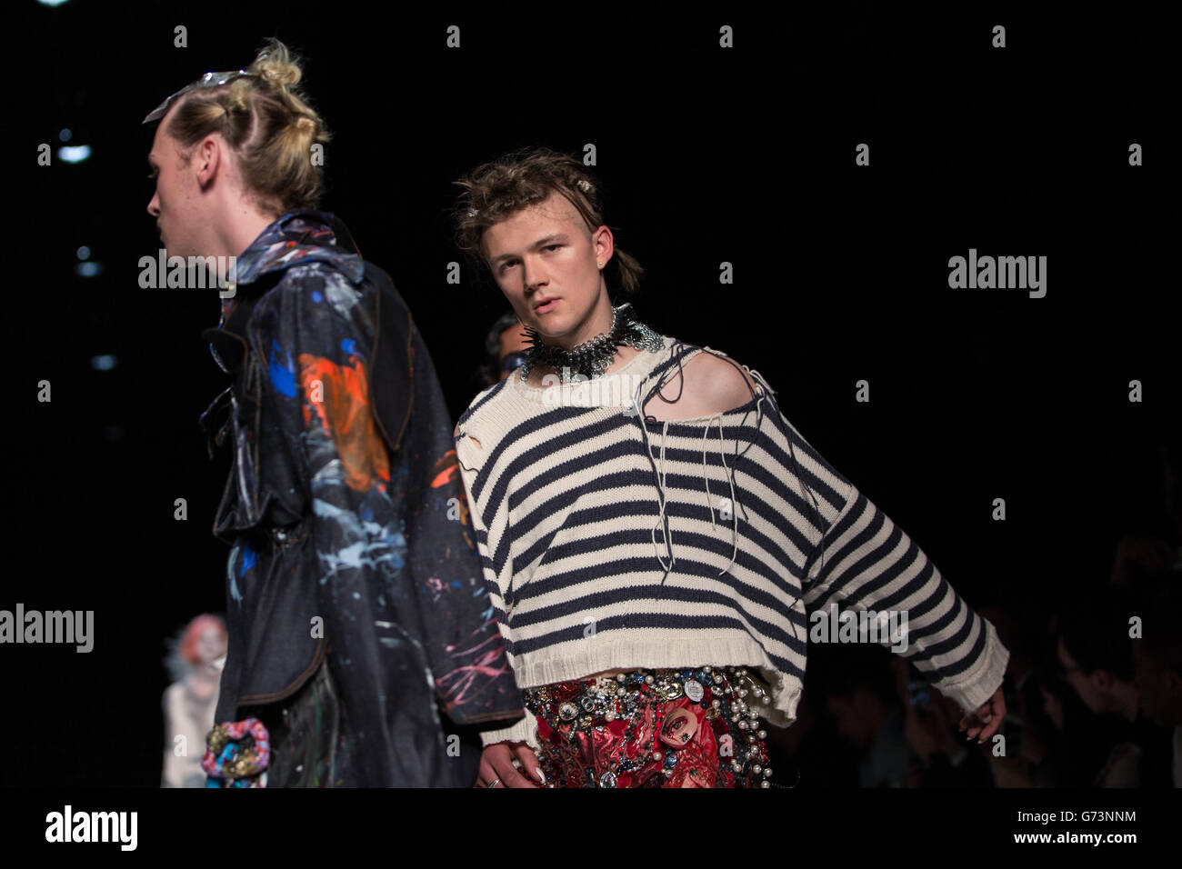 Charles jeffrey loverboy catwalk hi-res stock photography and images ...