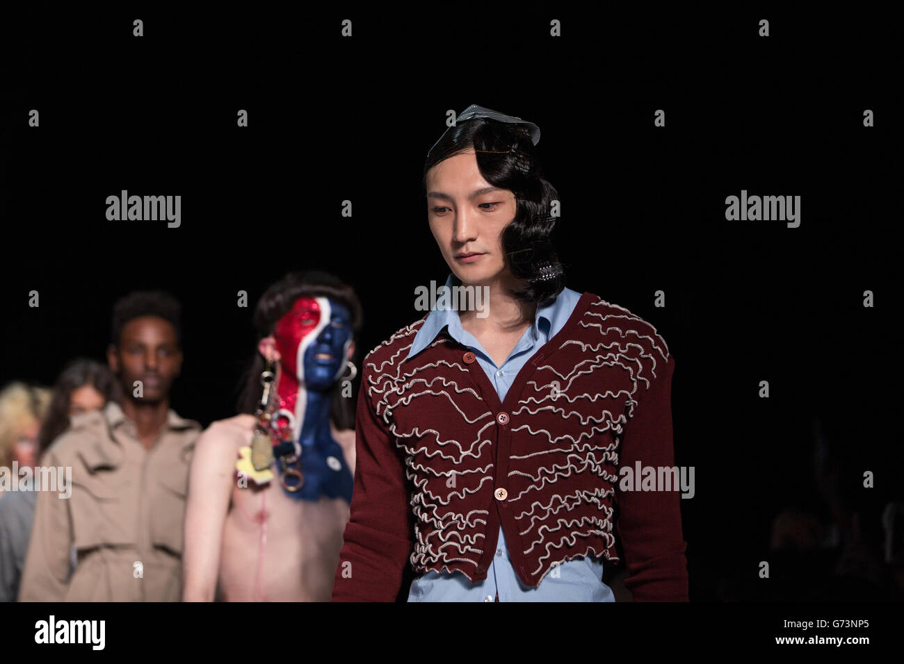 Charles jeffrey loverboy catwalk hi-res stock photography and images ...