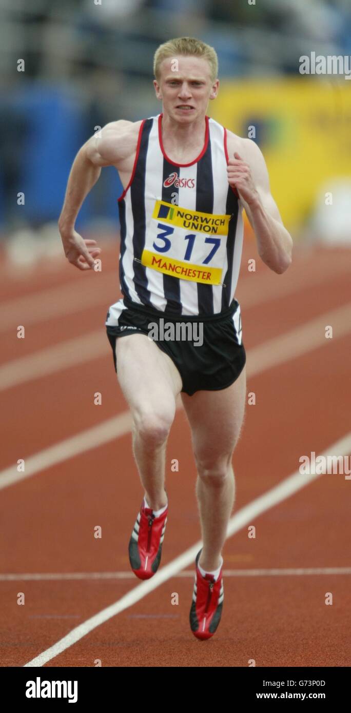 Nicholas Smith competes in the 100 metres heats during day one of the ...