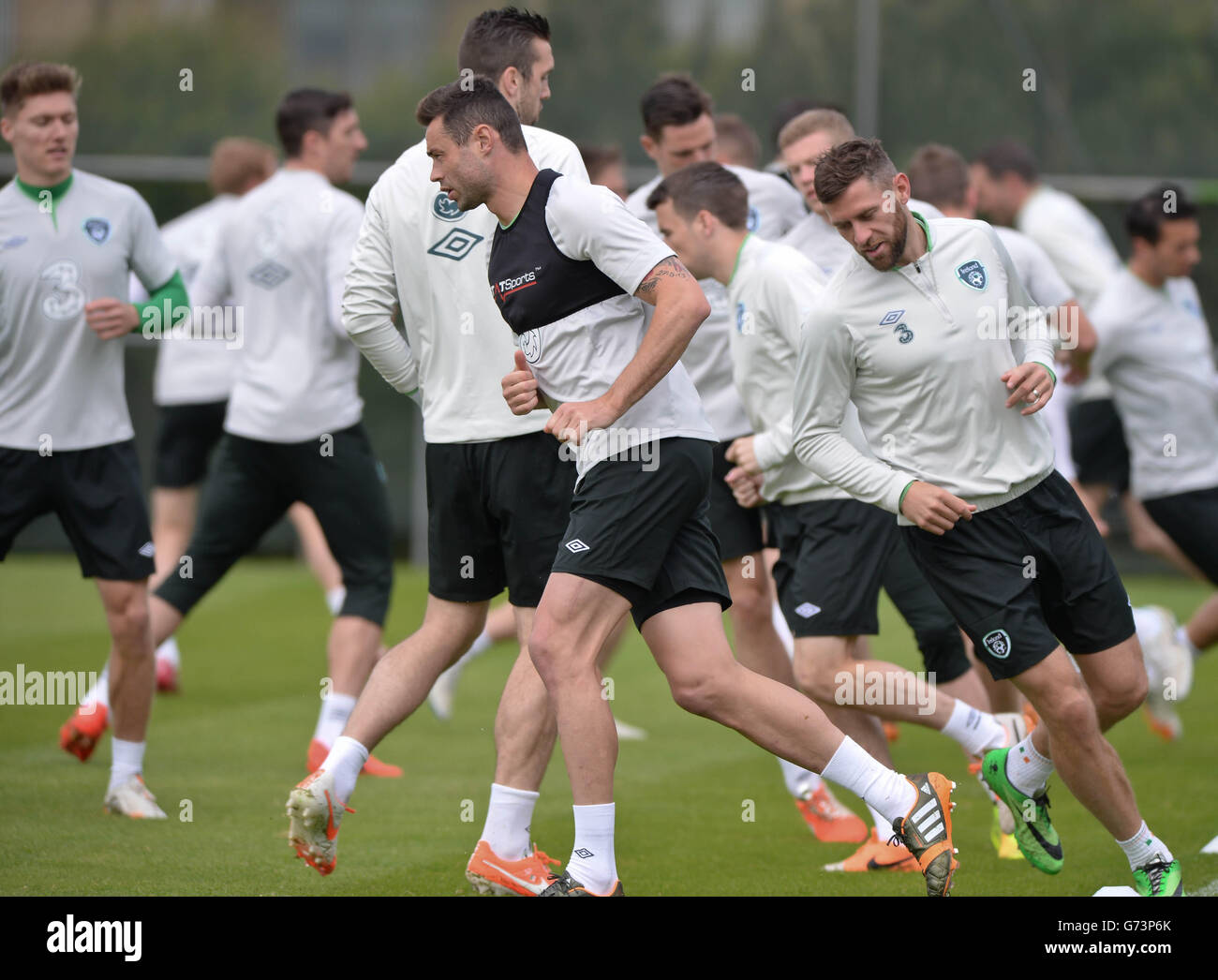 Members republic ireland team training session malahide hi-res stock ...
