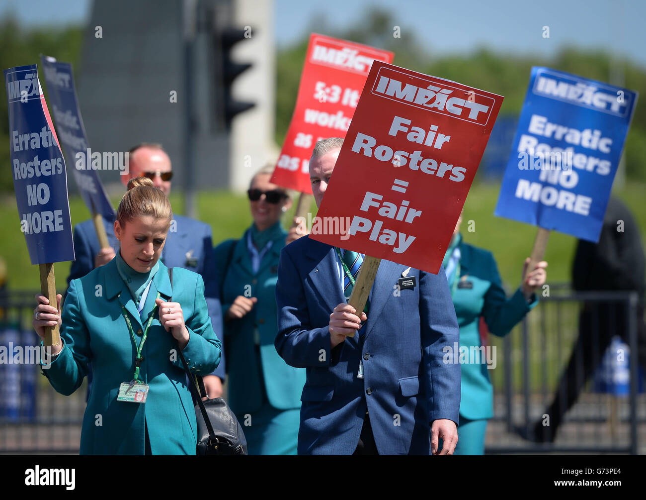 Aer Lingus strike Stock Photo - Alamy