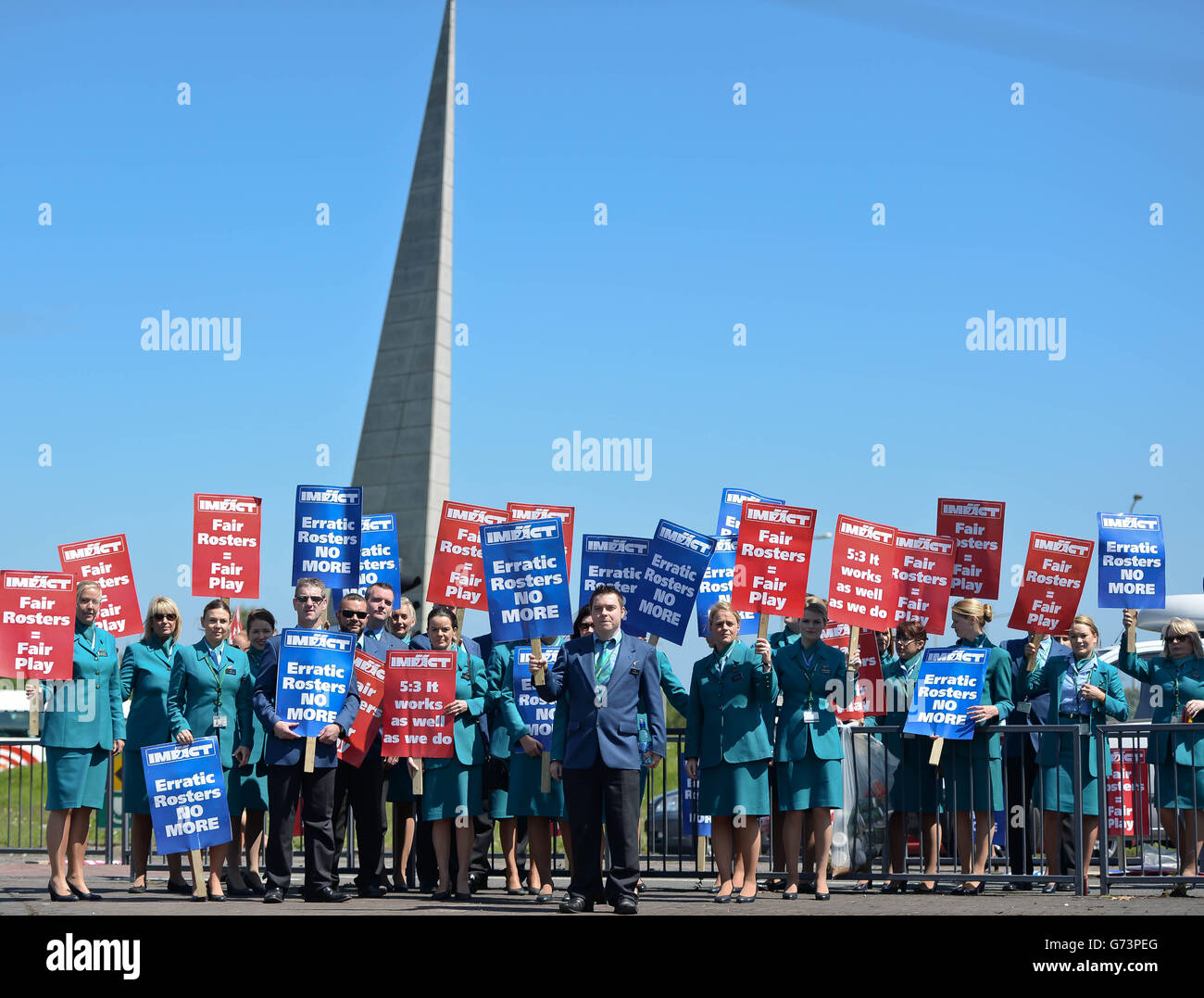 Aer Lingus strike Stock Photo - Alamy