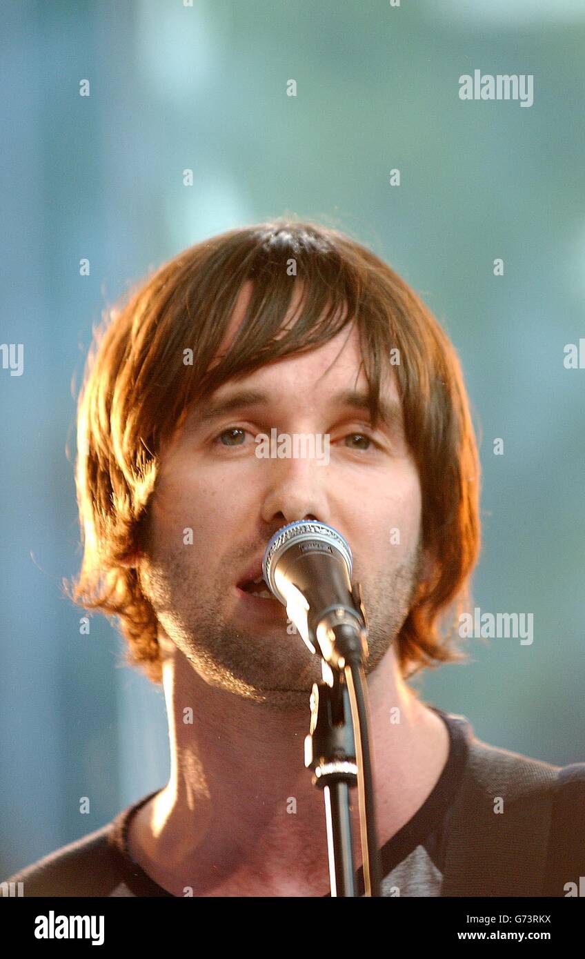 Rock group Ash during their guest appearance on MTV's TRL - Total ...