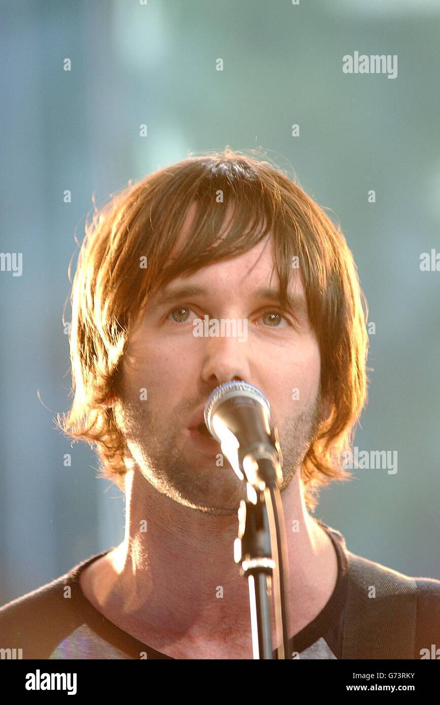 Rock group Ash during their guest appearance on MTV's TRL - Total ...