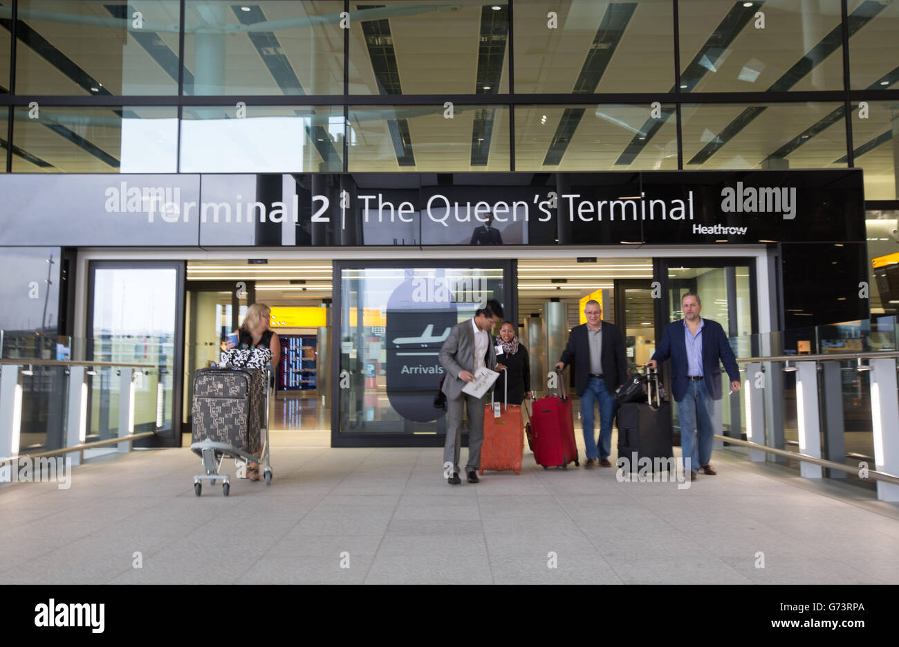 Terminal 2 opens at Heathrow airport Stock Photo - Alamy