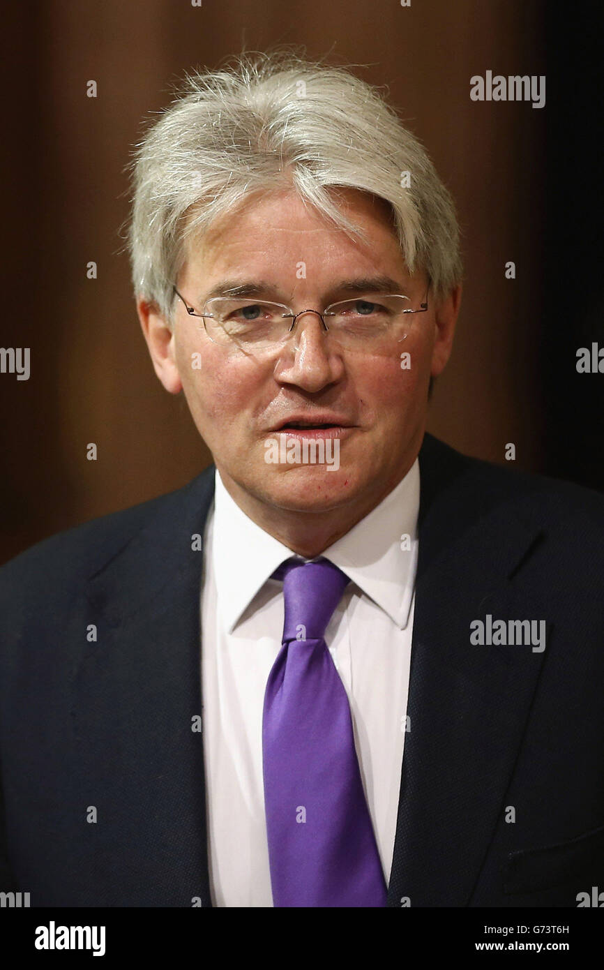 Andrew Mitchell walks through the Members' Lobby before the Queen's ...