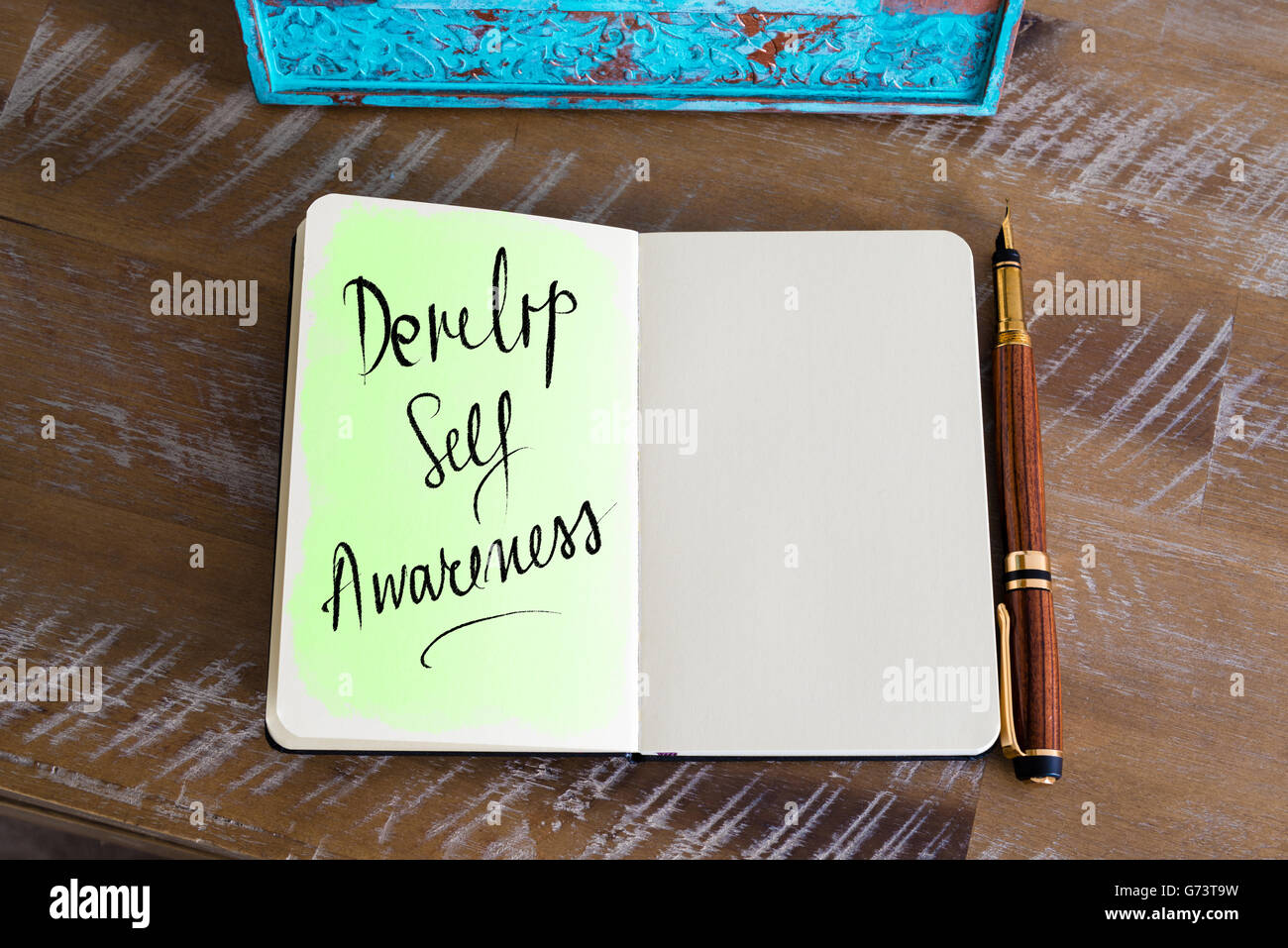 Handwritten Text Develop Self Awareness Stock Photo - Alamy