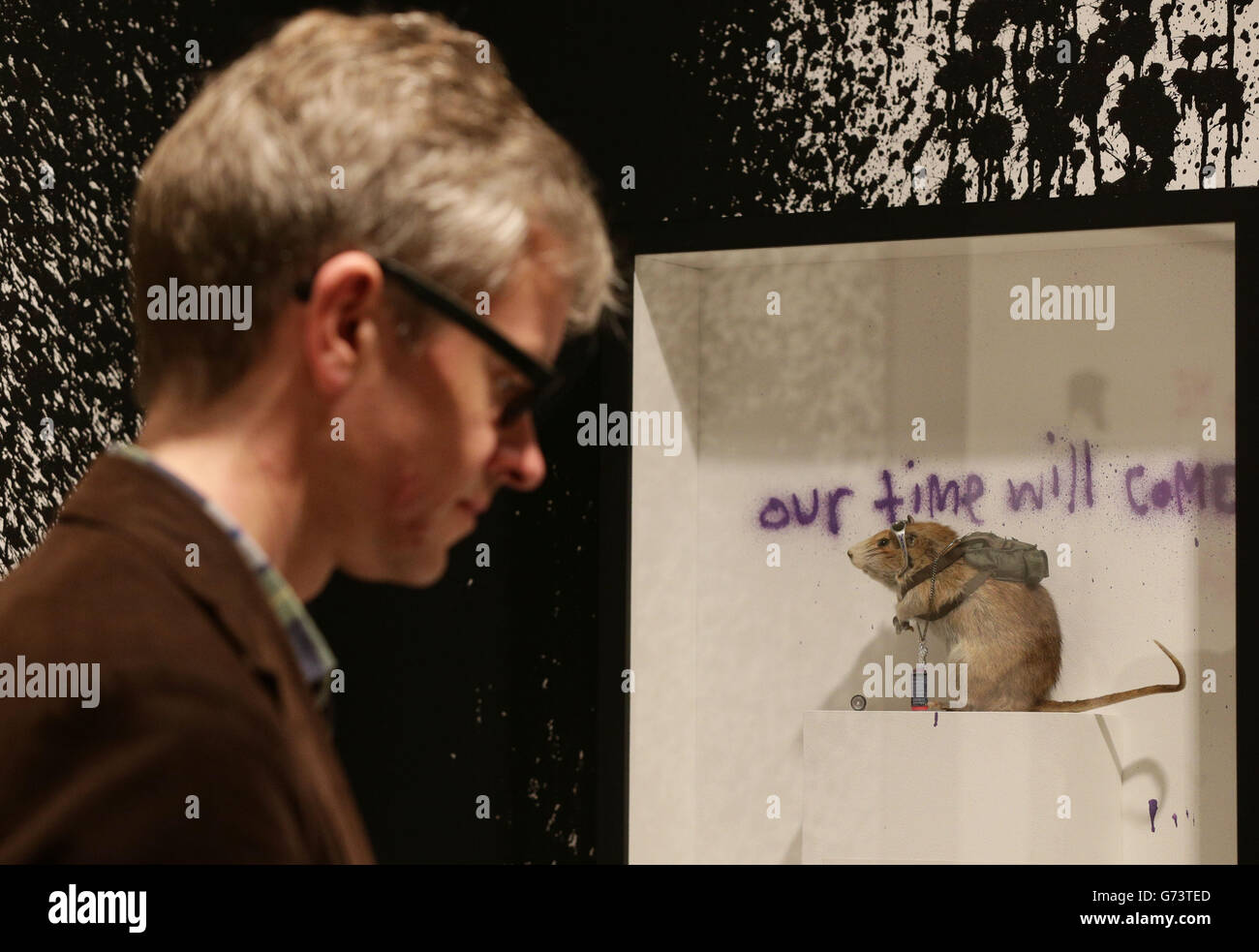 Banksy Art Exhibition S2 Gallery Stock Photo - Alamy