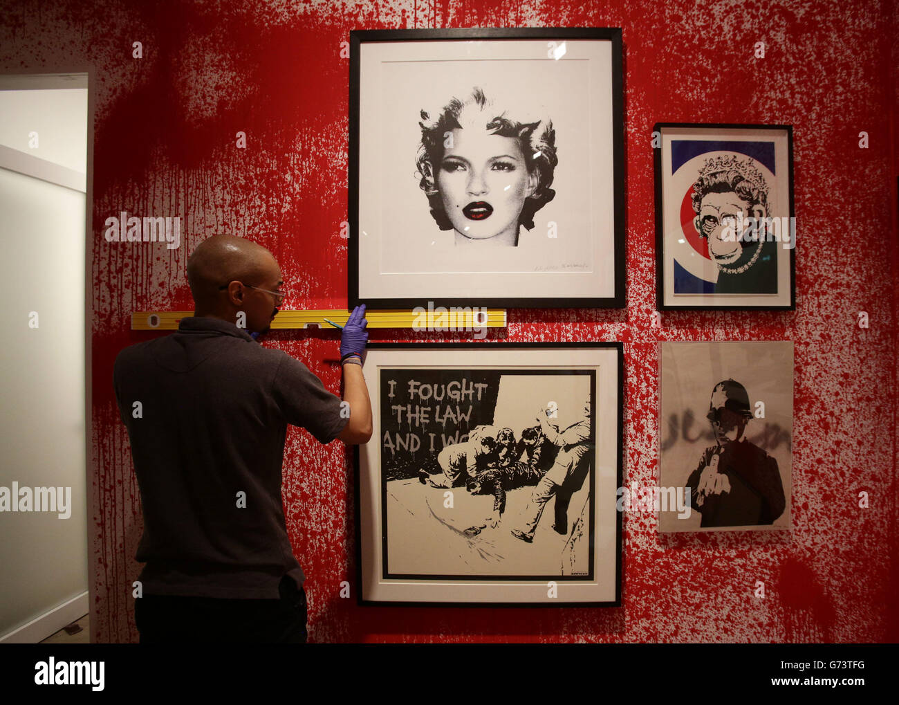 Banksy Art Exhibition S2 Gallery Stock Photo - Alamy