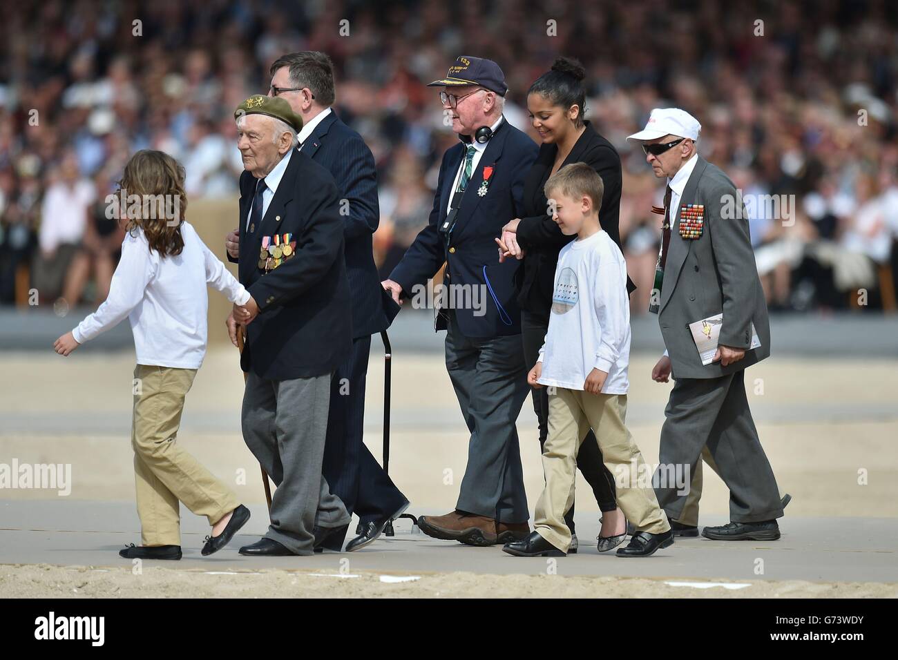 At the 70th anniversary ceremony hi-res stock photography and images ...