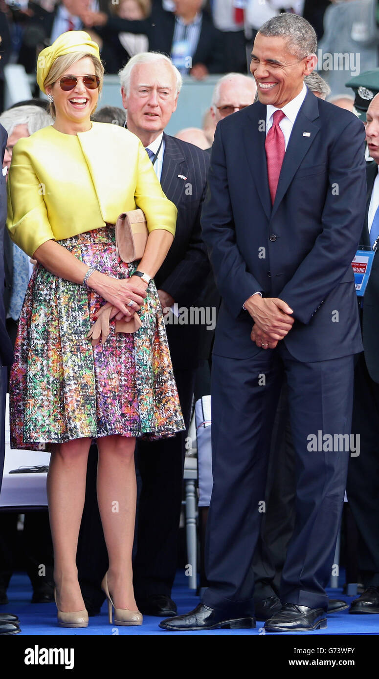 President Barack Obama of the United States and Queen Maxima of Holland ...