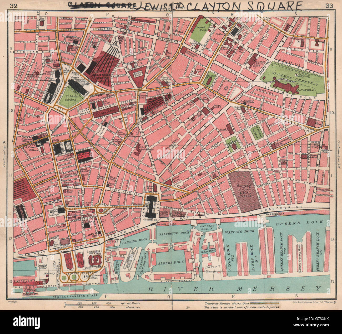 Liverpool queens dock map hi-res stock photography and images - Alamy