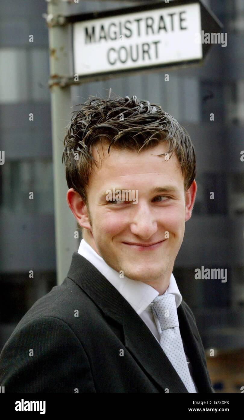England football supporter John Parkes arrives at Uxbridge Magistrates ...