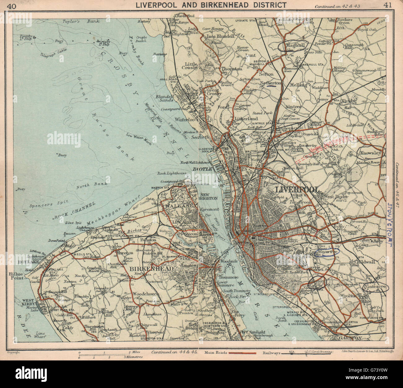 MERSEYSIDE Birkenhead Liverpool Wirral Wallasey A580 under construction ...