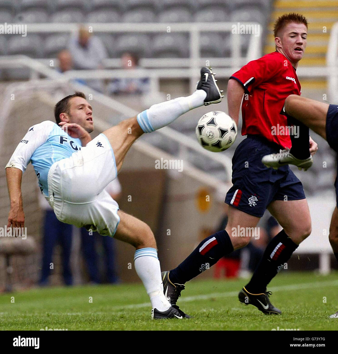 Football action patrick paauwe ross mccormack hi-res stock photography ...