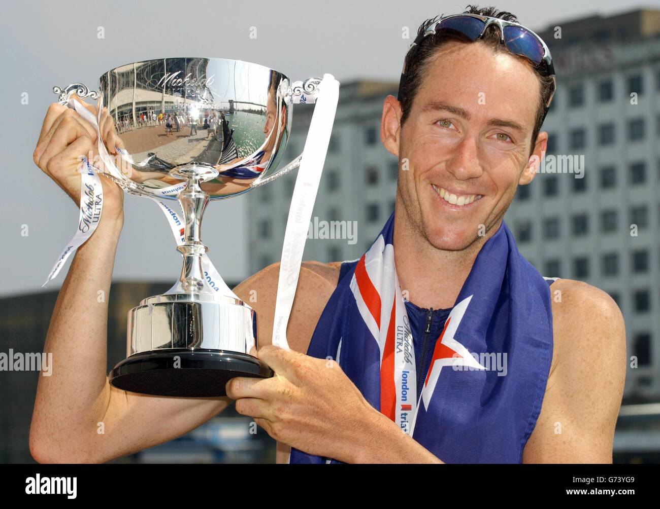 Bevan Docherty - London Triathlon Stock Photo - Alamy