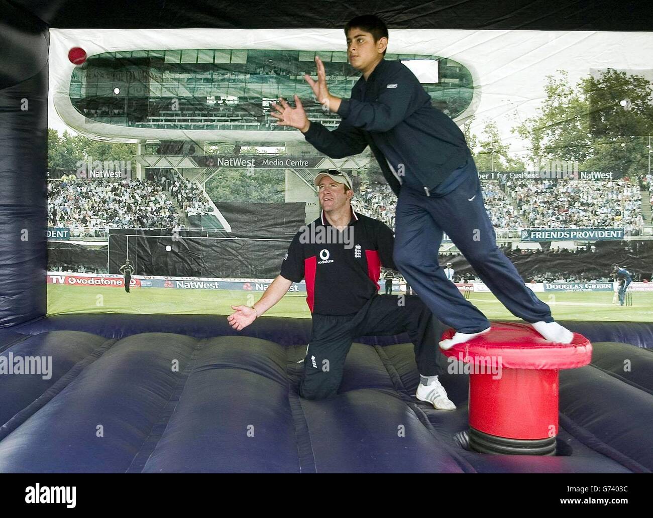 Budding cricketer khizer assim 13 from sheffield hi-res stock ...
