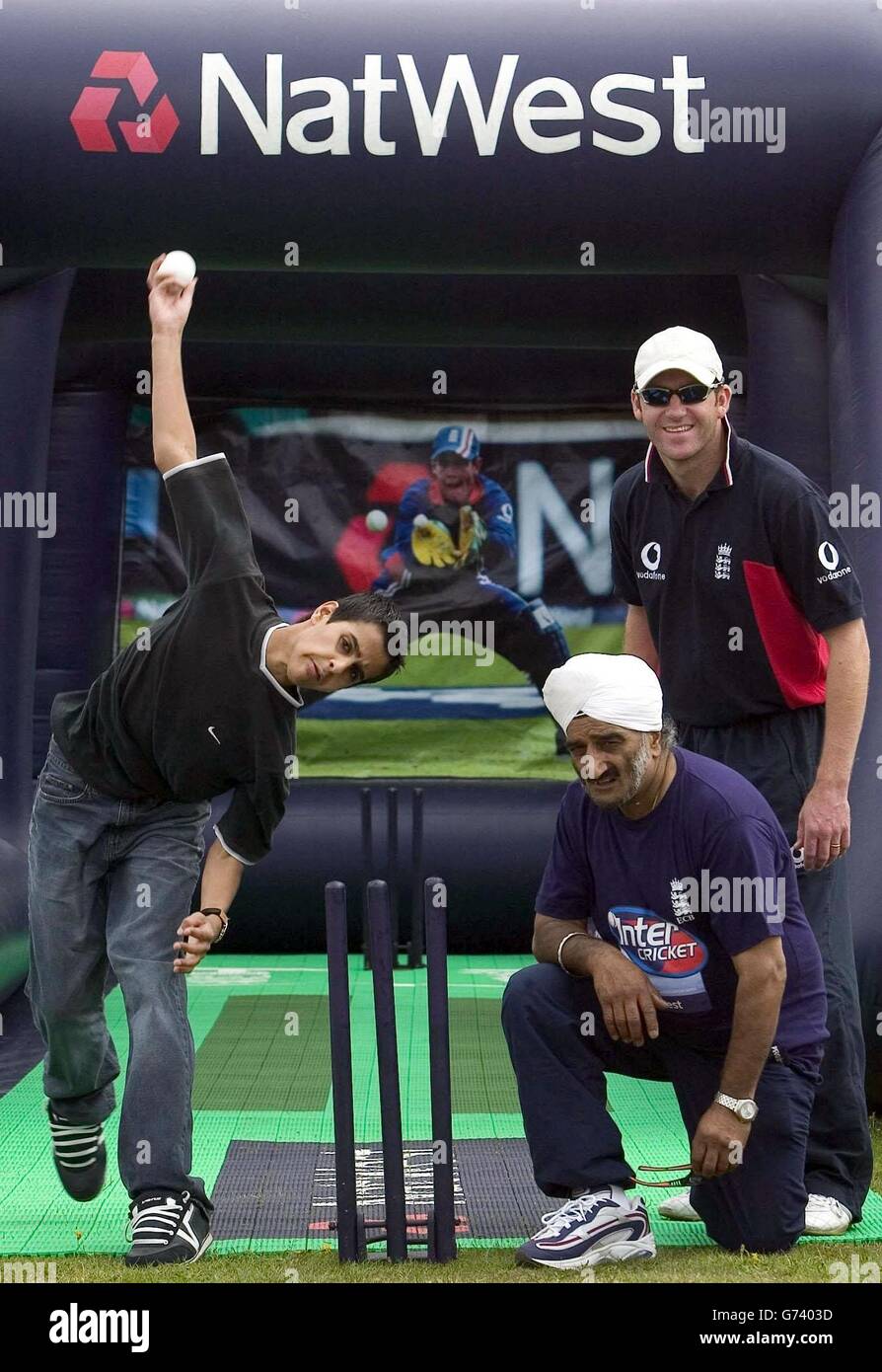 Budding bowler Zen Khan (13) gets some top-class coaching off Yorkshire ...