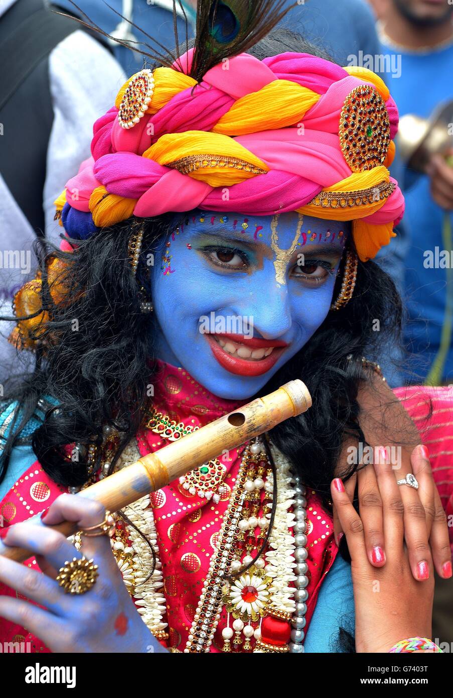 Hare Krishna Ratha-yatra festival in London Stock Photo - Alamy
