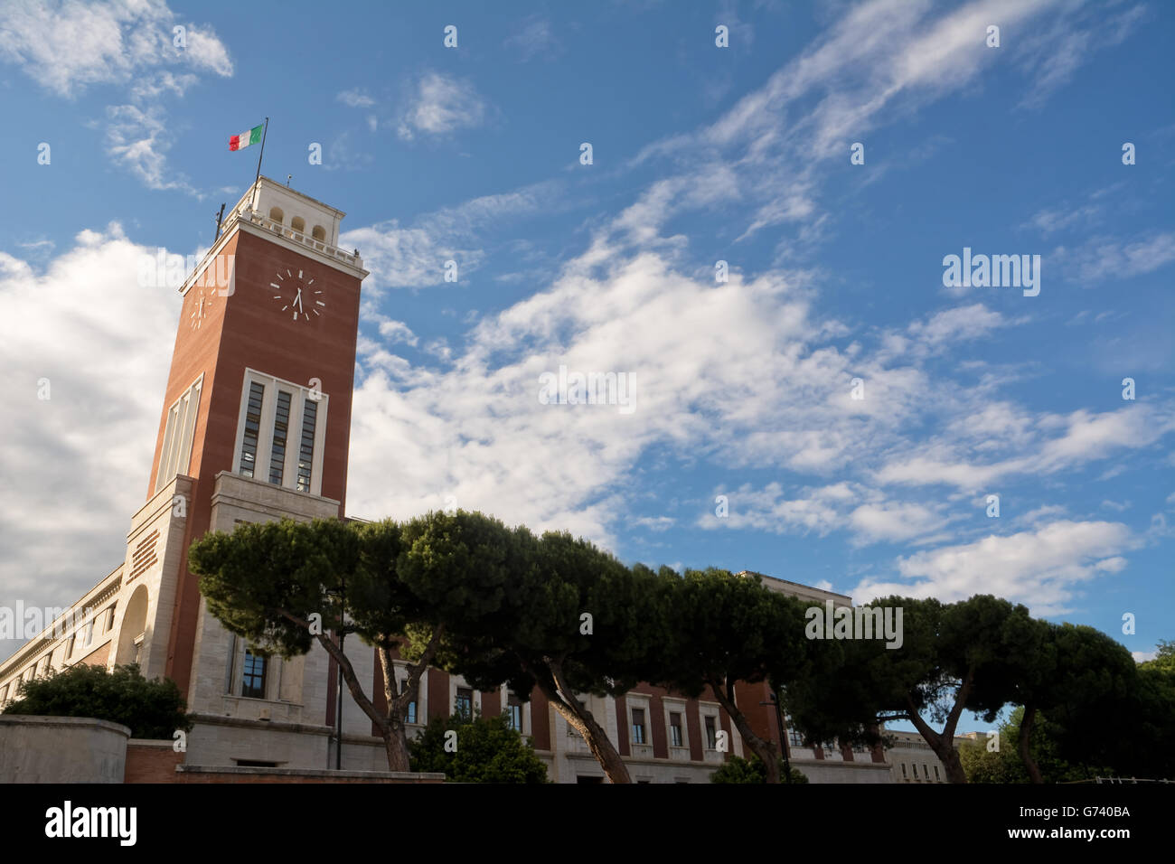 Pescara city hall in blue sky Stock Photo - Alamy