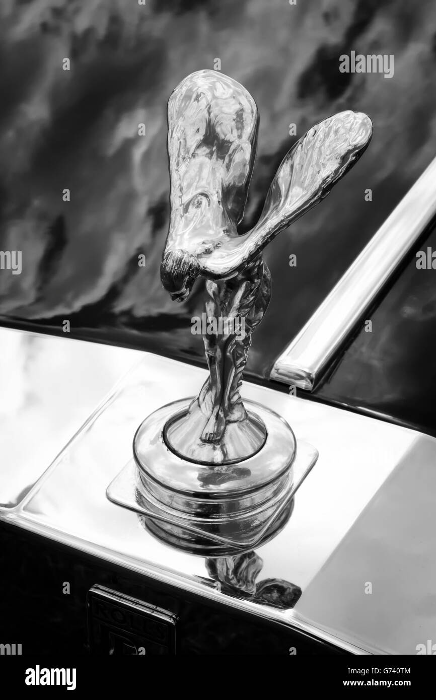 Flying lady mascot Black and White Stock Photos & Images - Alamy