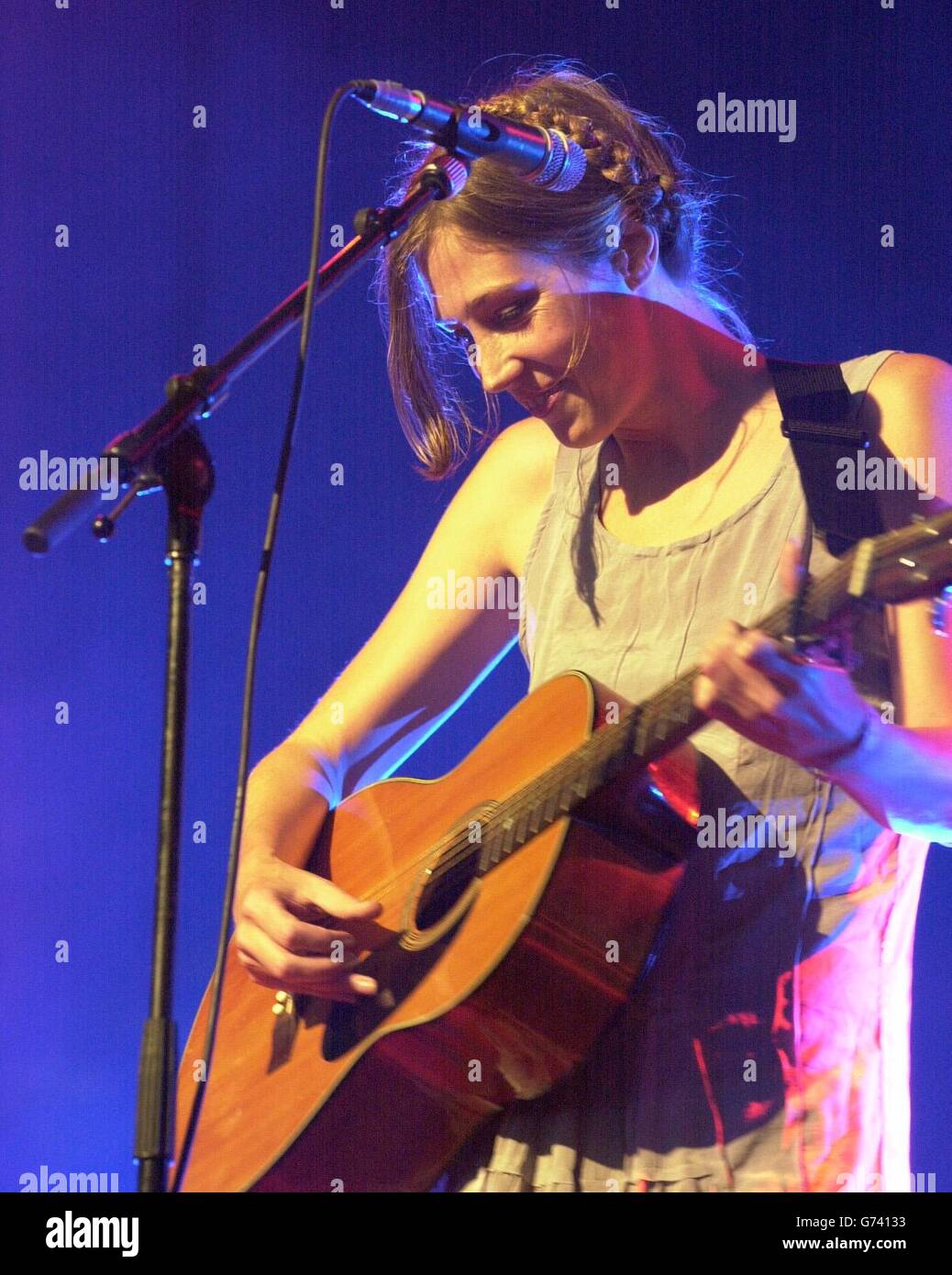Singer Beth Orton performing on stage at the 40th Cambridge Folk ...