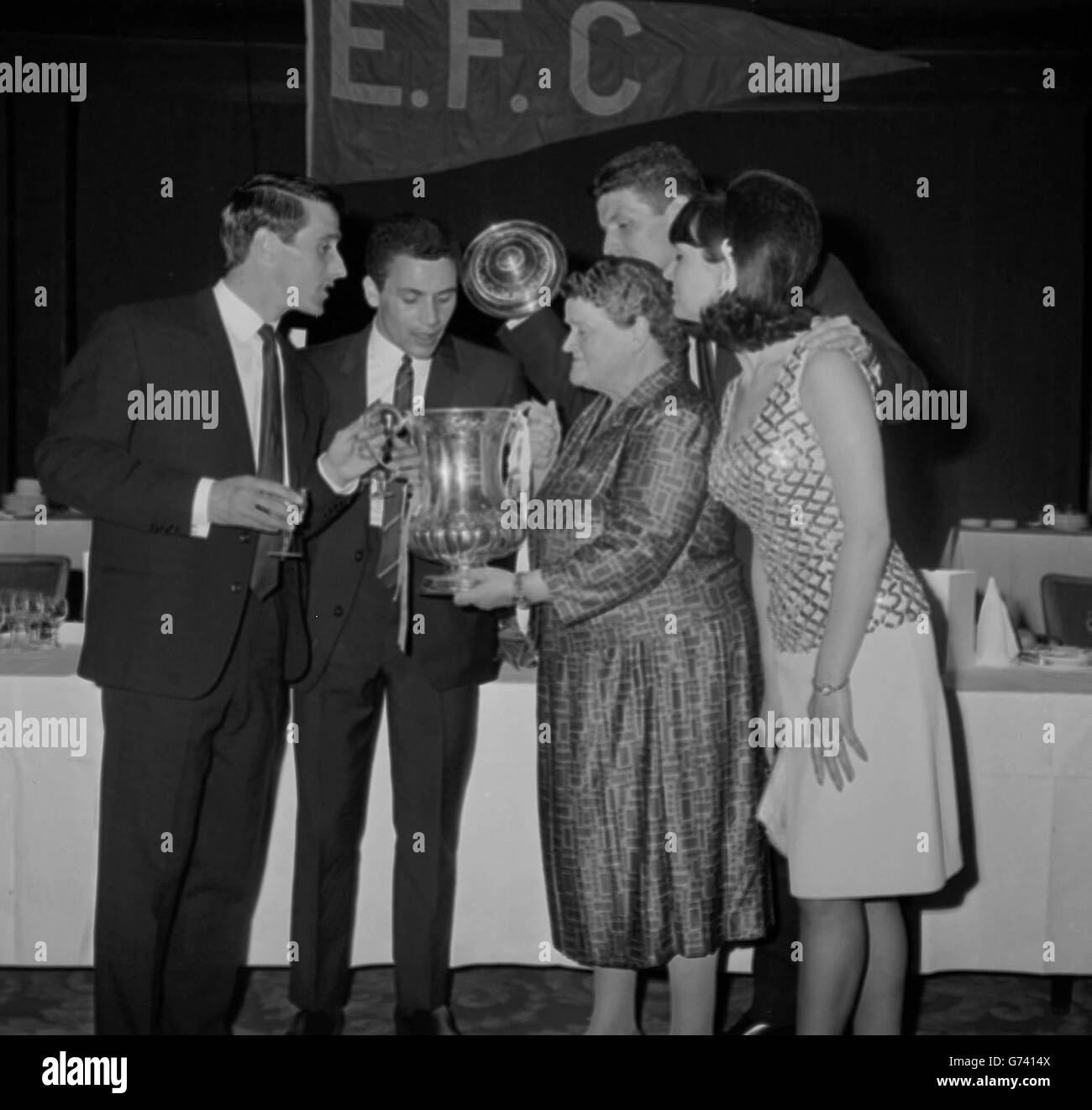 Brian labone and his fiancee pat lynam hi-res stock photography and ...