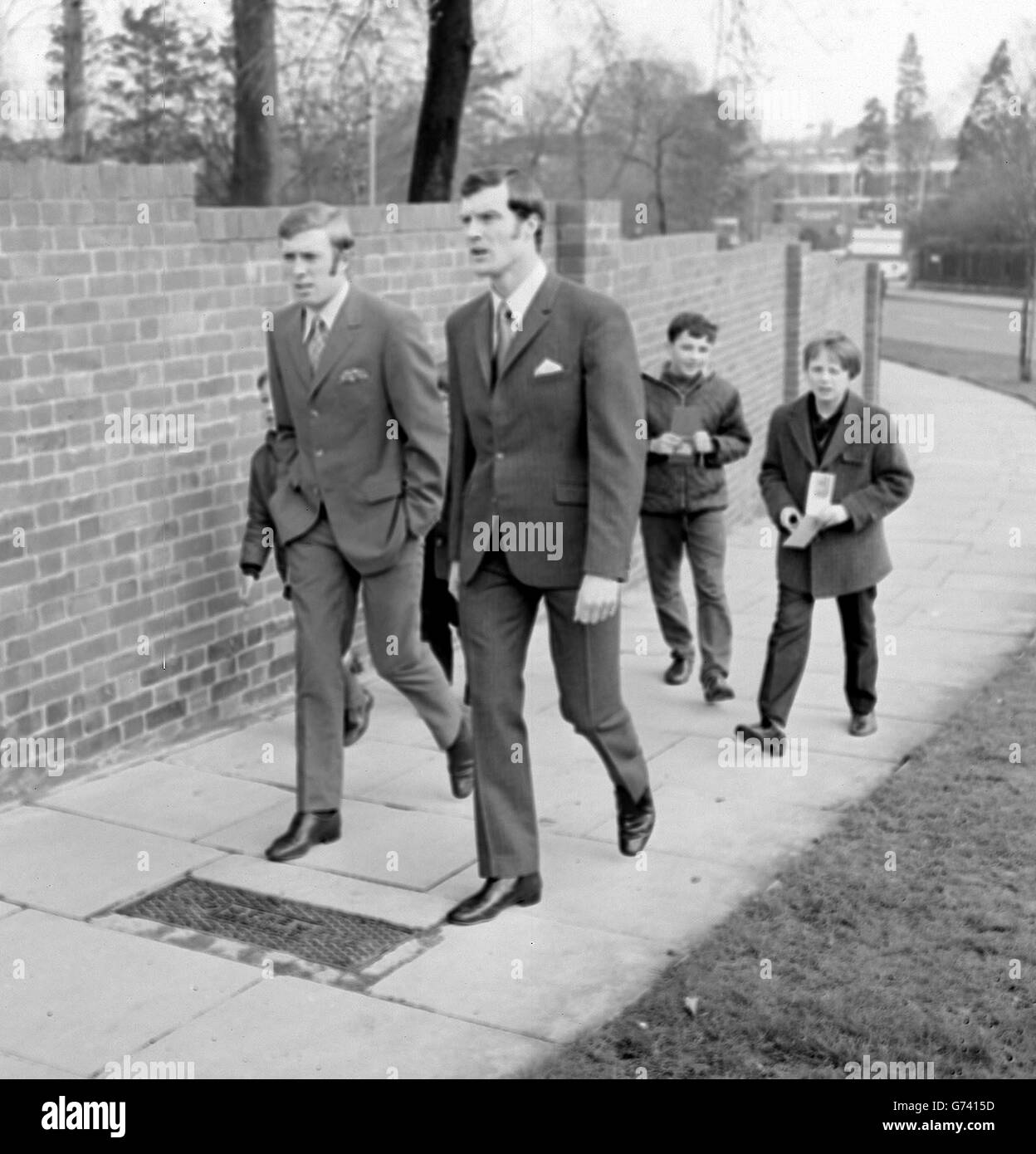 Mick Jones and Paul Madeley Stock Photo - Alamy