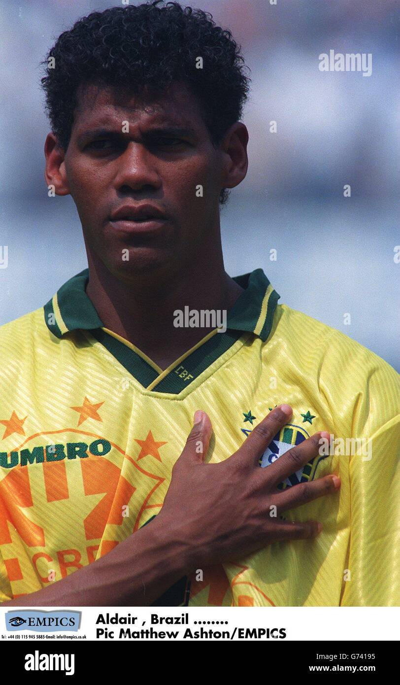 International Soccer - Fifa World Stars Team v Brazil. Aldair , Brazil ...