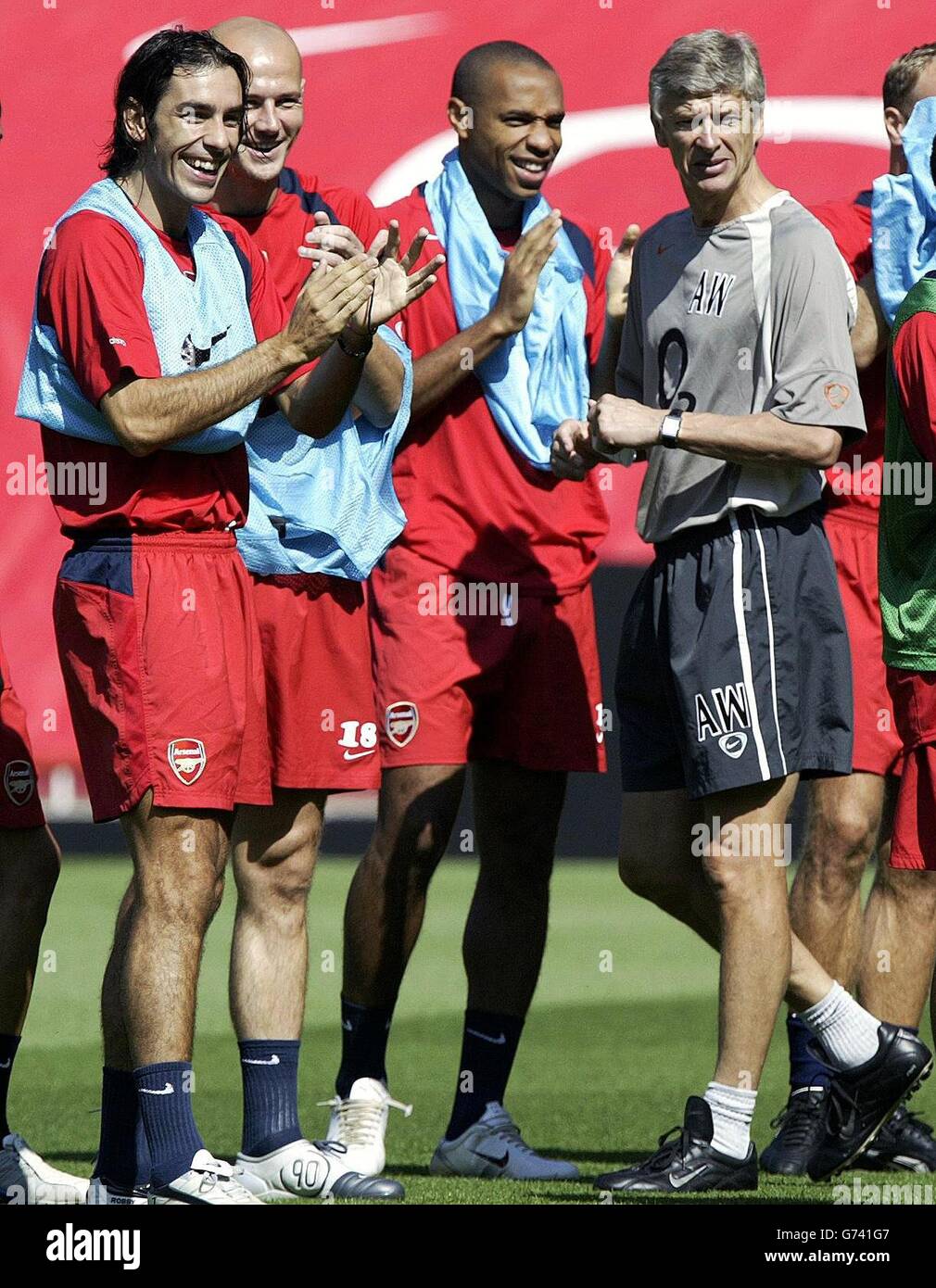 Arsenal Training Session Stock Photo - Alamy