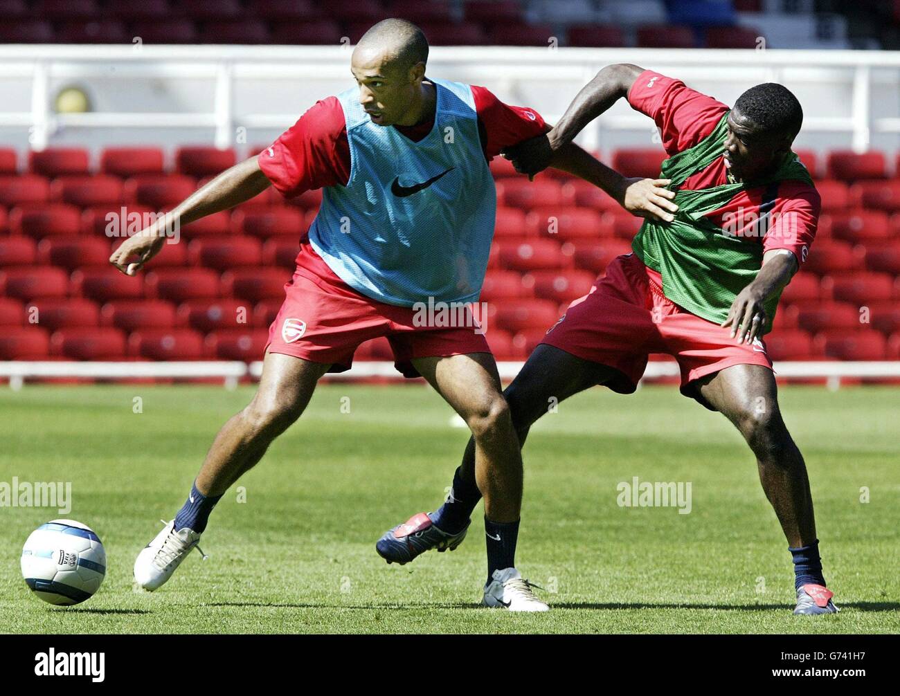 Arsenal Training Session Stock Photo - Alamy