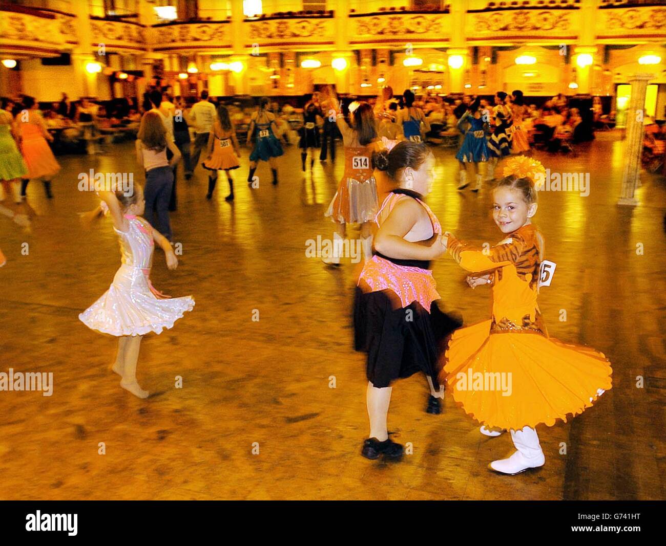 Young dancers take to the floor at the winter gardens hi-res stock ...