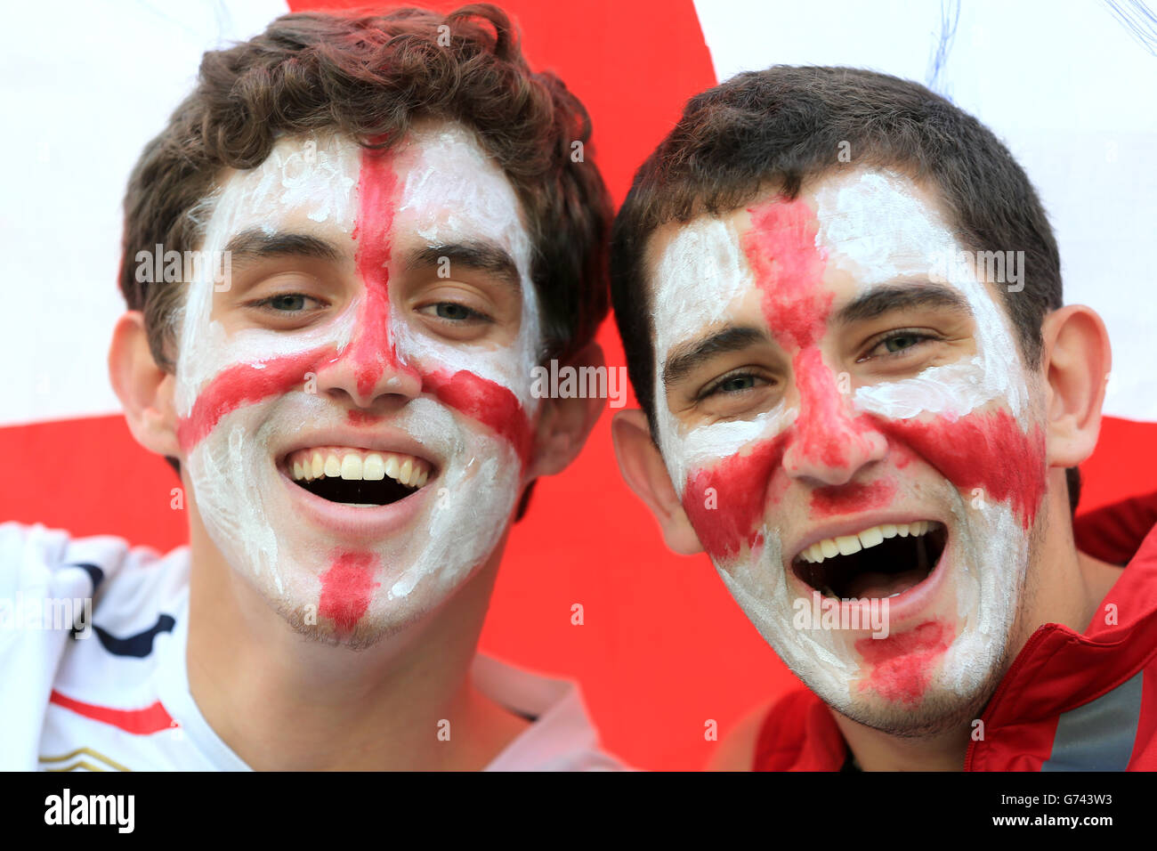 Sport football fans face paint hi-res stock photography and images - Alamy