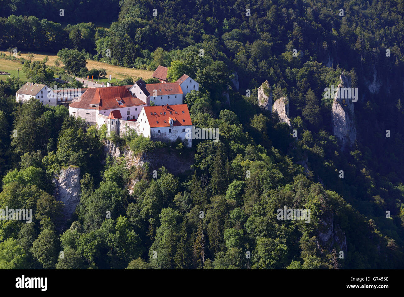 Wildenstein castle above the danube in upper danube nature park hi-res ...