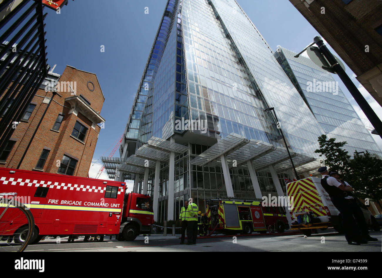 The London Fire Brigade (LFB) at the Shard, Europe's tallest building ...