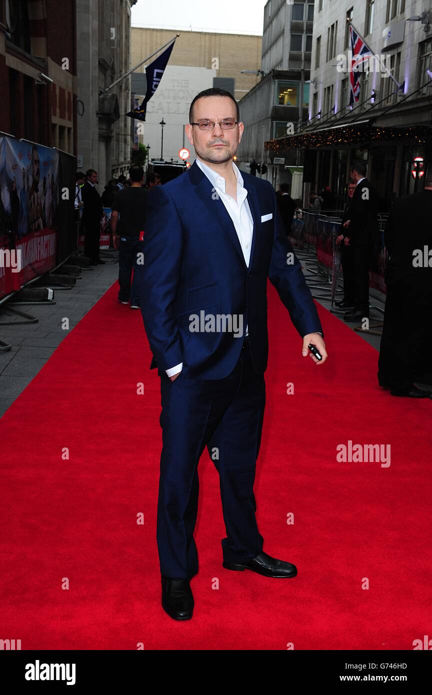 Nick nevern arriving at the the hooligan factory premiere hi-res stock ...