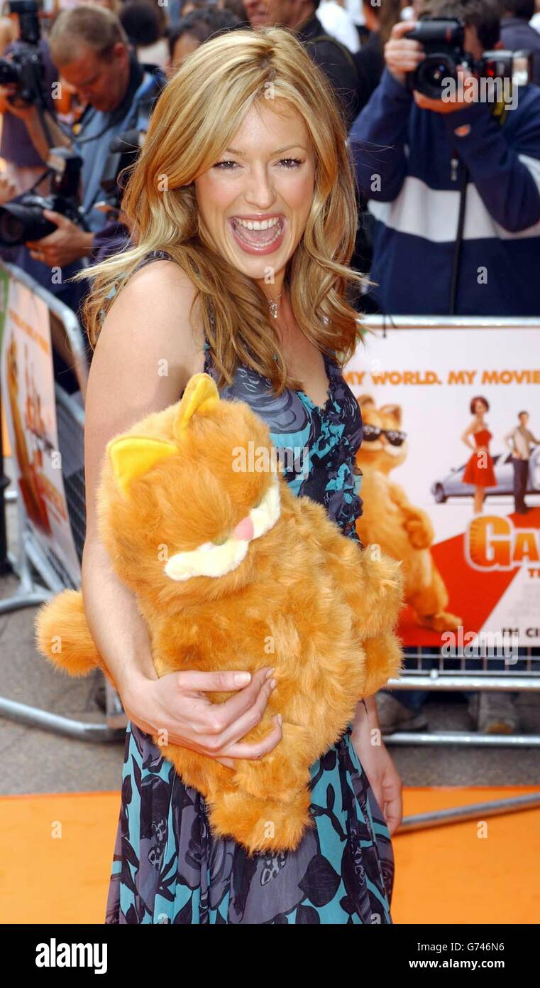 TV presenter Cat Deeley arrives for the UK Charity premiere of Garfield ...