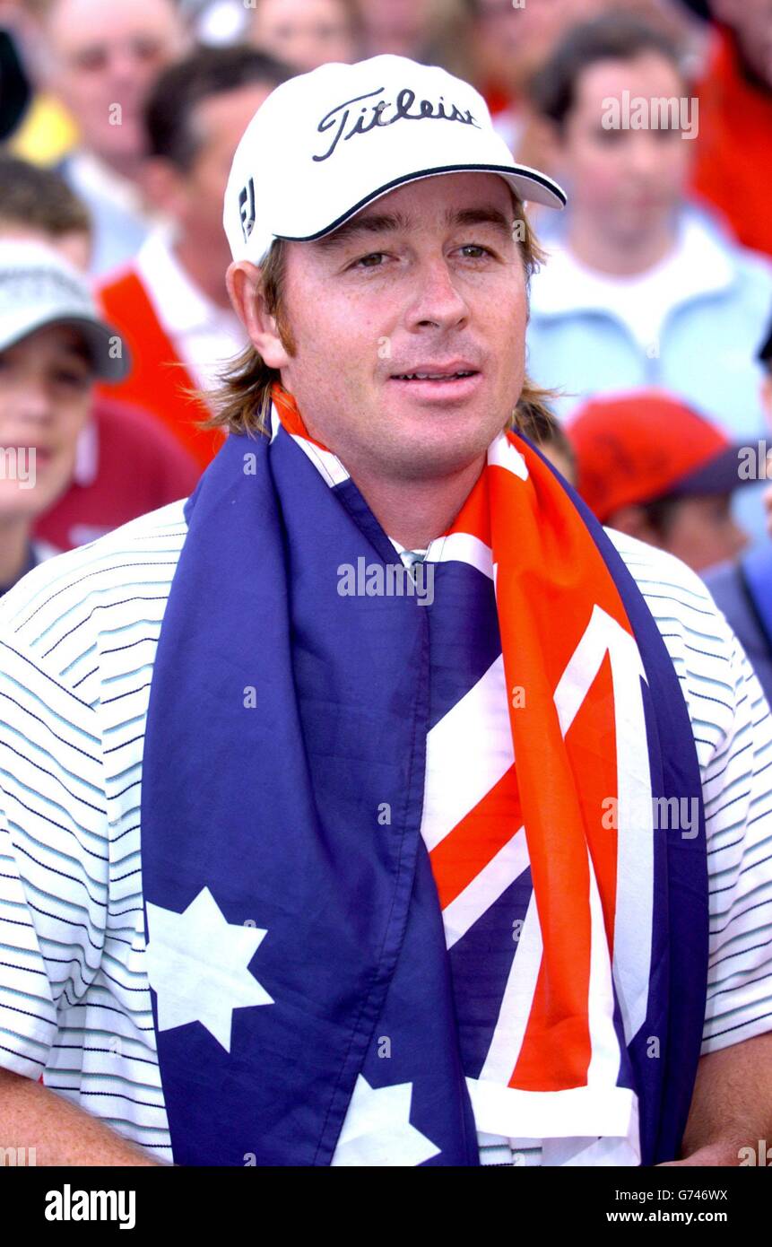 Australia's Brett Rumford savours the moment shortly after winning the ...