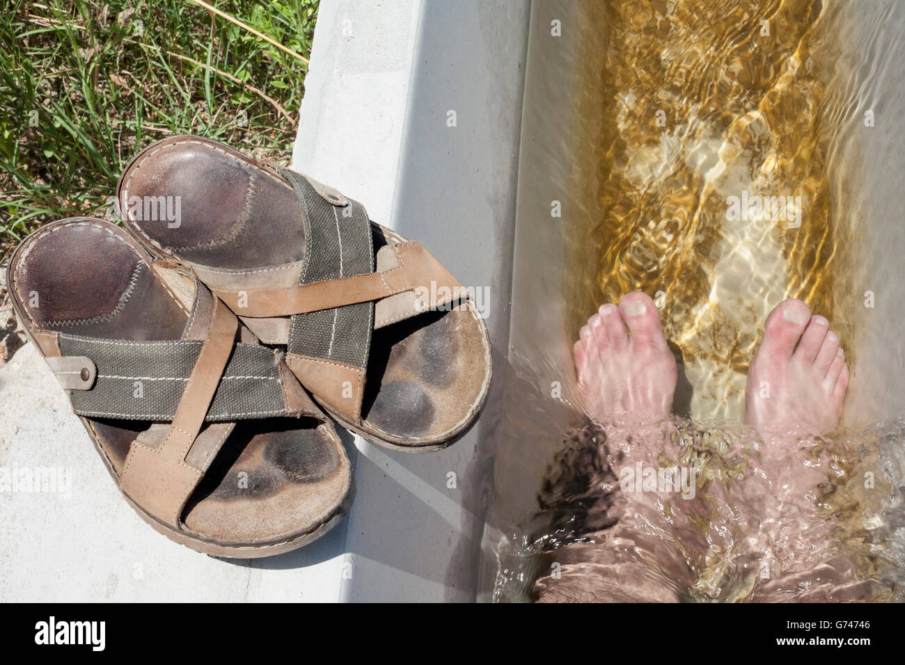 Old man feet hi-res stock photography and images - Alamy