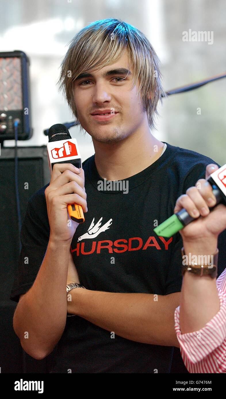 Charlie Simpson from pop group Busted, sports a new haircut during ...